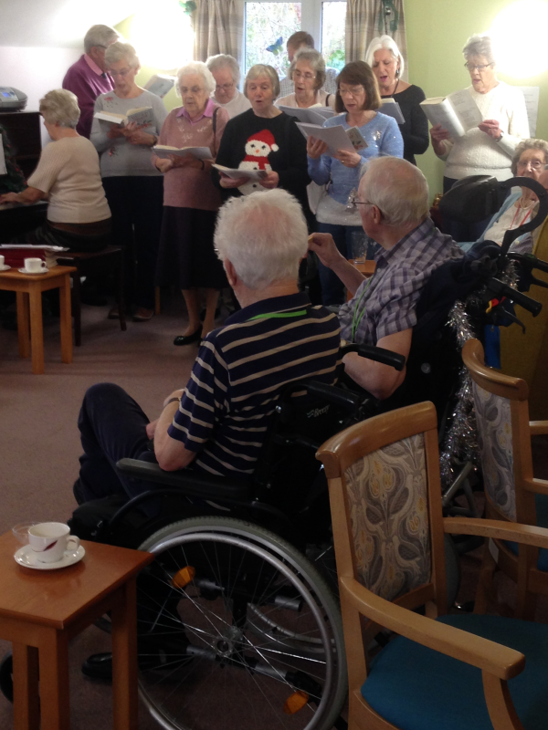 Church choir visit Bethesda carehome in Ipswich – Bethesda Eventide Homes